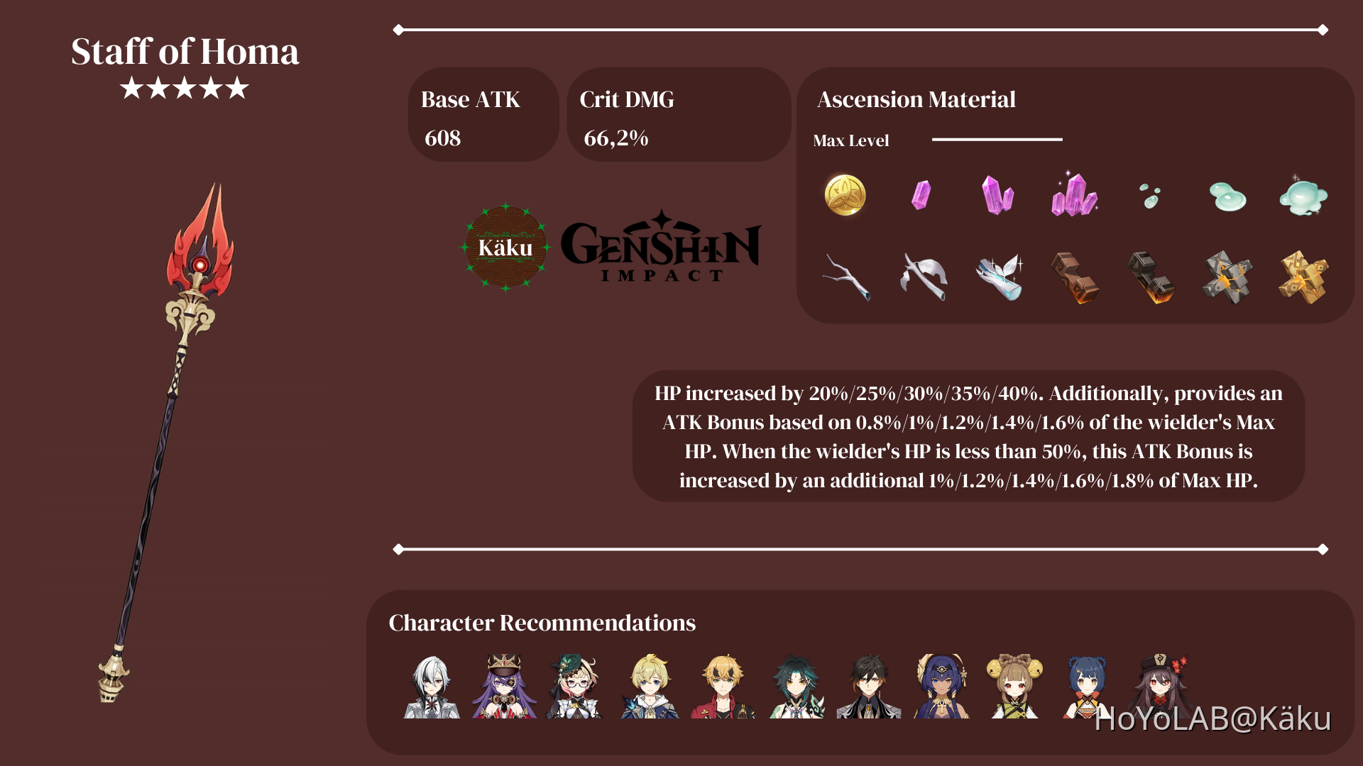 Staff of Homa - Weapon Guide Genshin Impact | HoYoLAB