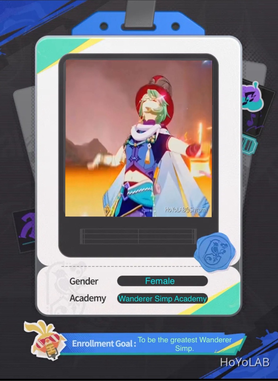 THIS IS MY ID JOIN WANDERER SIMP ACADEMY FOLKS ITS THE BEST ACADEMY ...