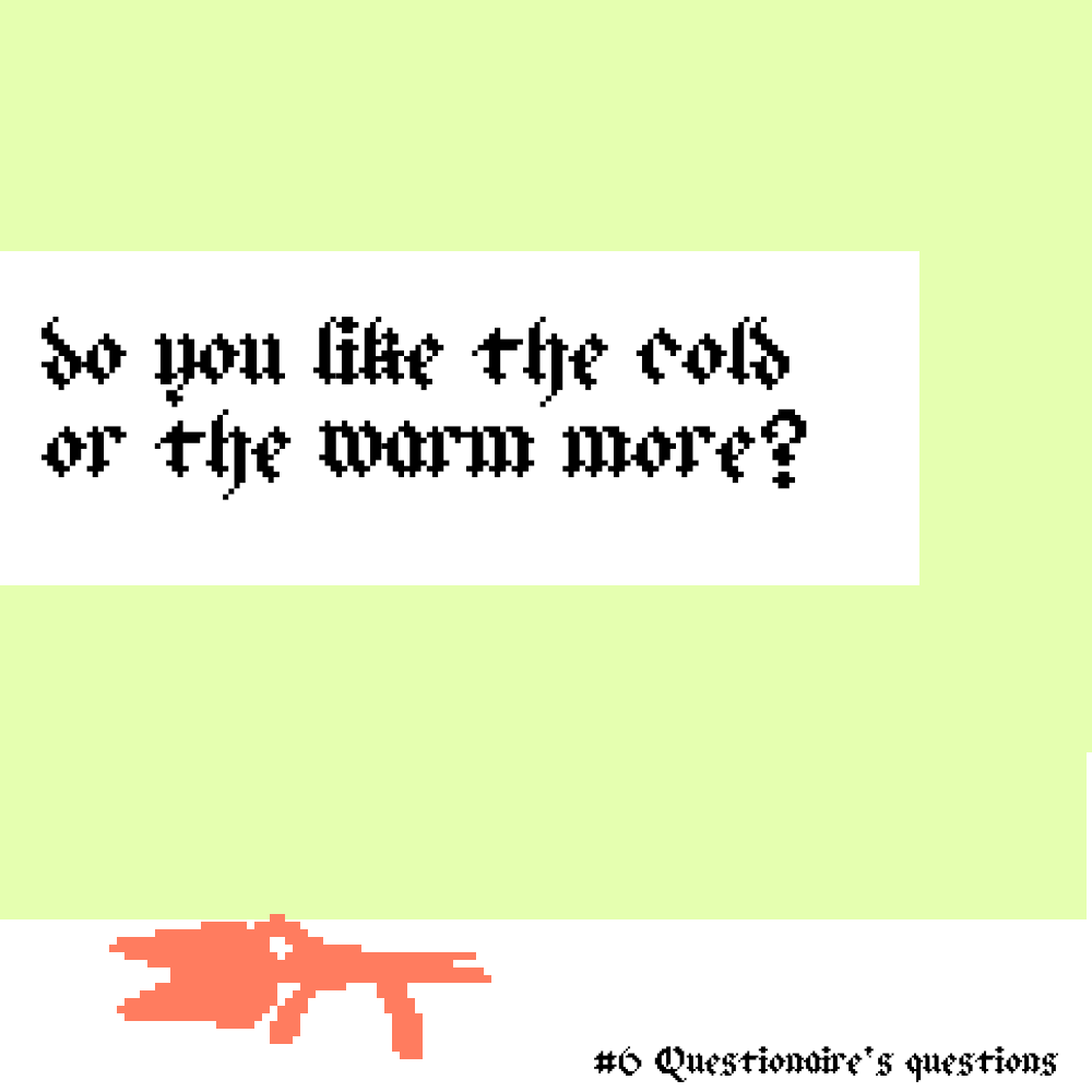 Questionaire's questions #6 | HoYoLAB