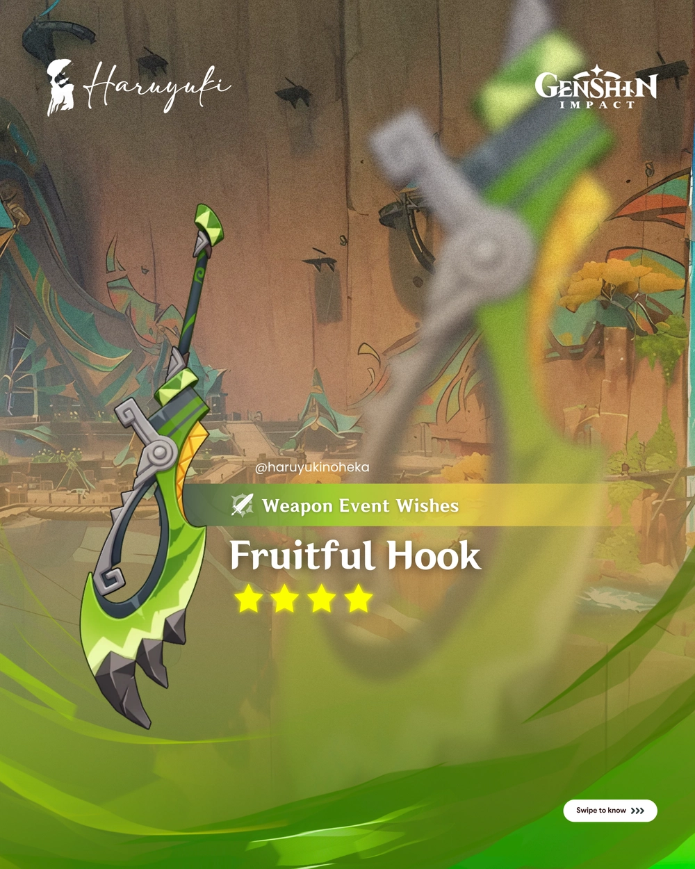 [Weapon Guide] Fruitful Hook 👾 Genshin Impact | HoYoLAB