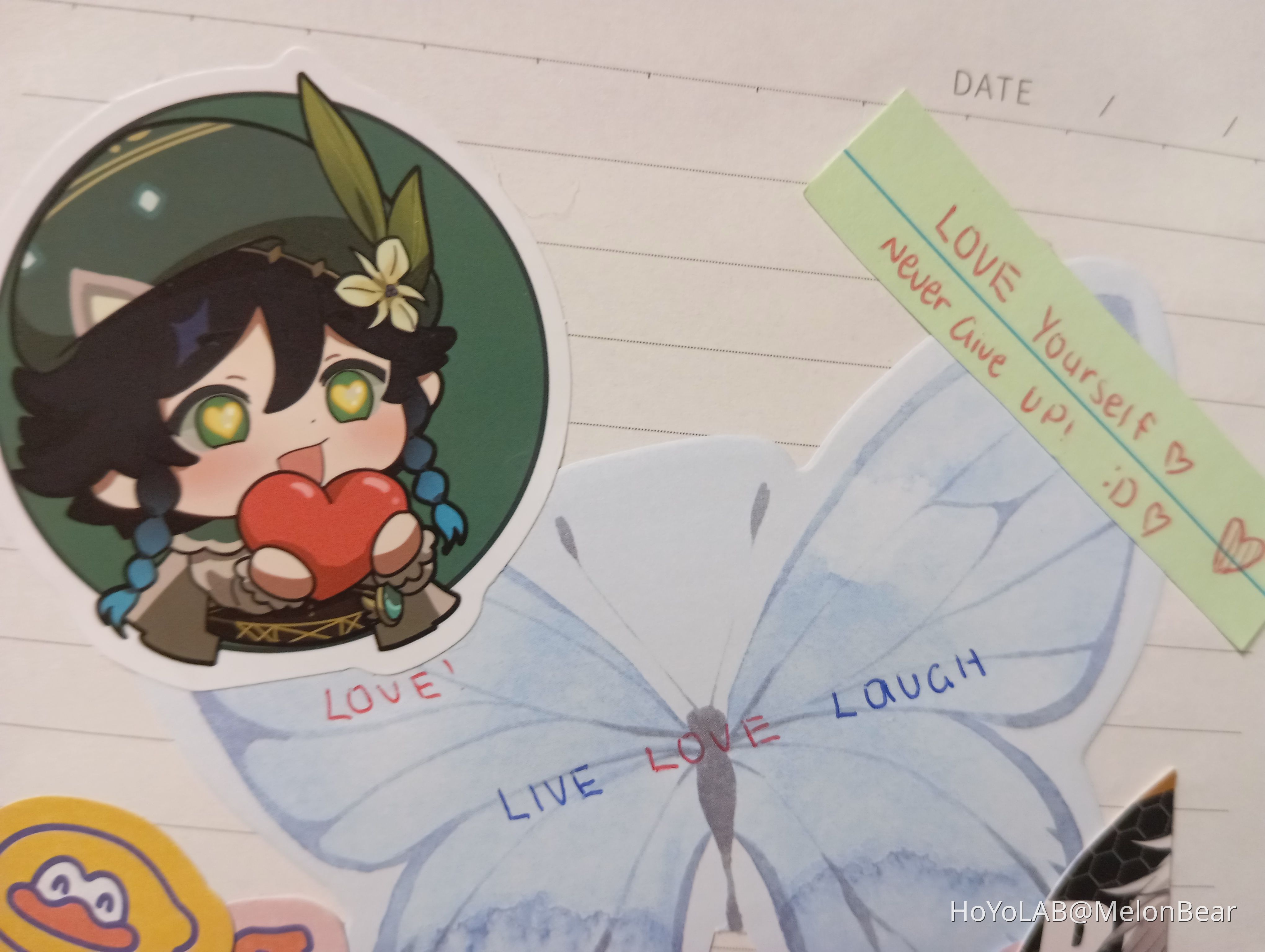 Ya'll My genshin stickers are getting wild- so I had to use some :D ...