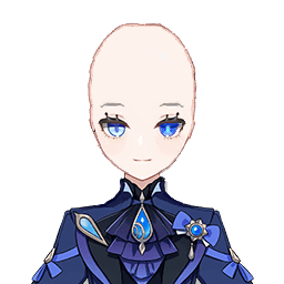 i made furina bald and earless so she can't hear arlechinonono coming ...