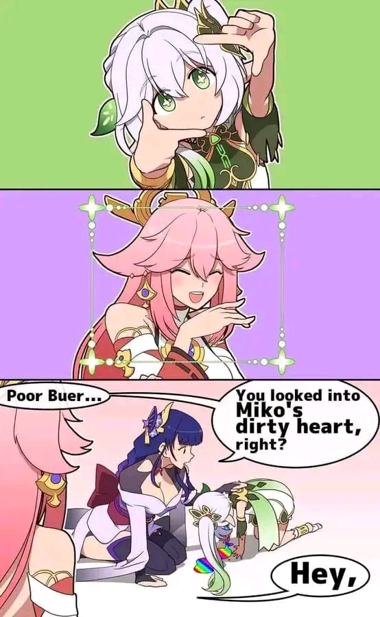 miko whatcha thinking over there... Genshin Impact | HoYoLAB