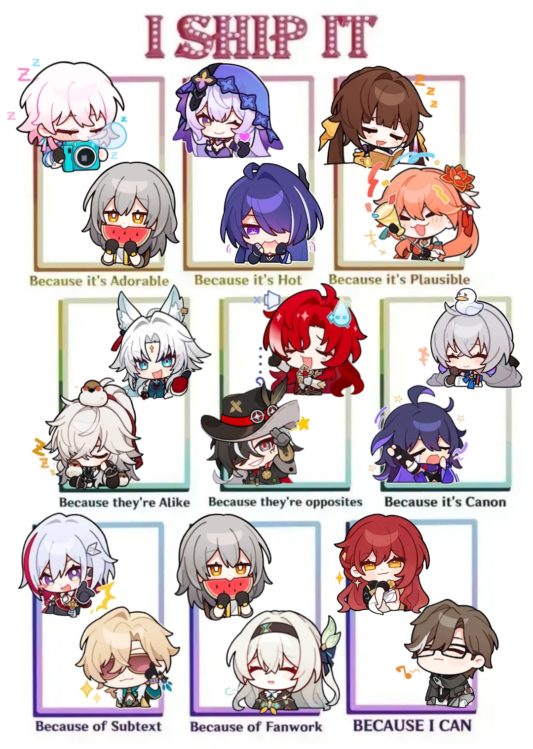 HSR SHIPS (with template) Honkai: Star Rail | HoYoLAB