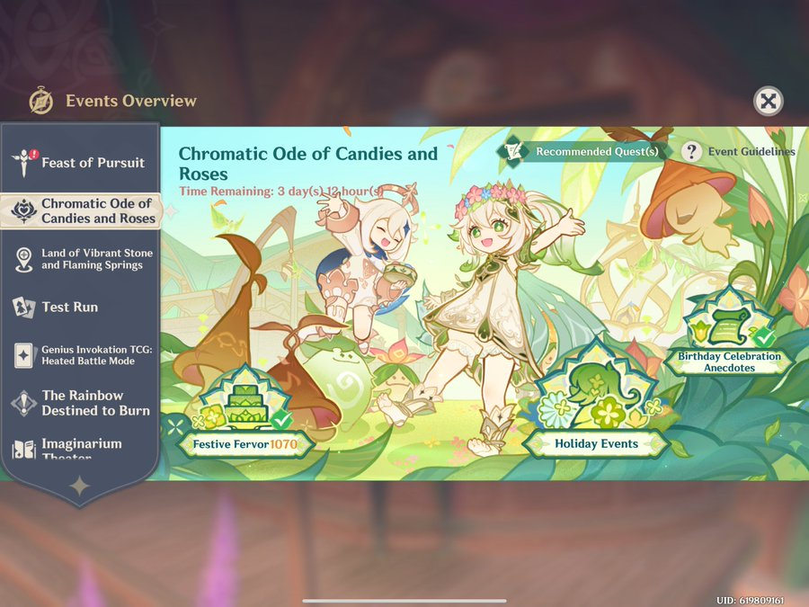 Finished the Nahida event Genshin Impact | HoYoLAB