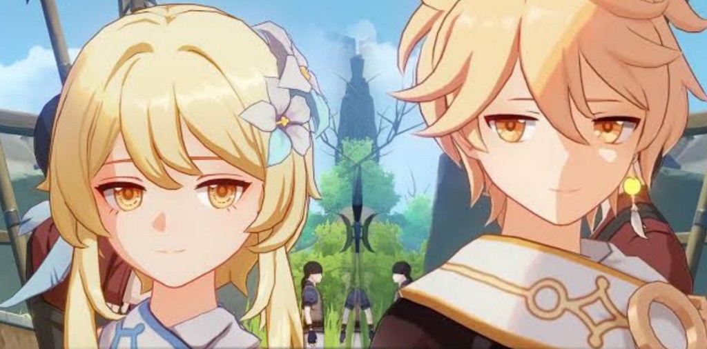 aether and lumine smile Genshin Impact | HoYoLAB