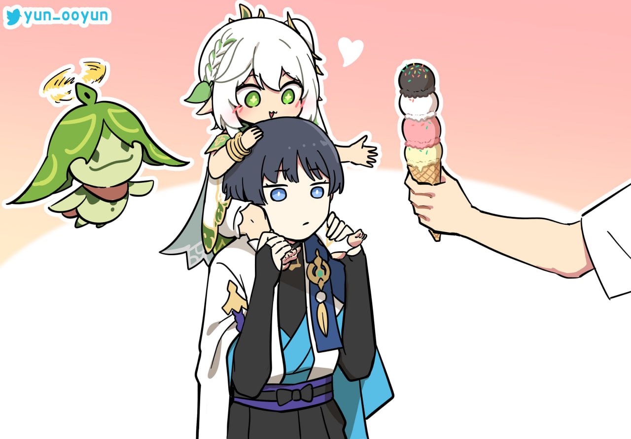 Nahida and her son hehe 🍨 Genshin Impact | HoYoLAB