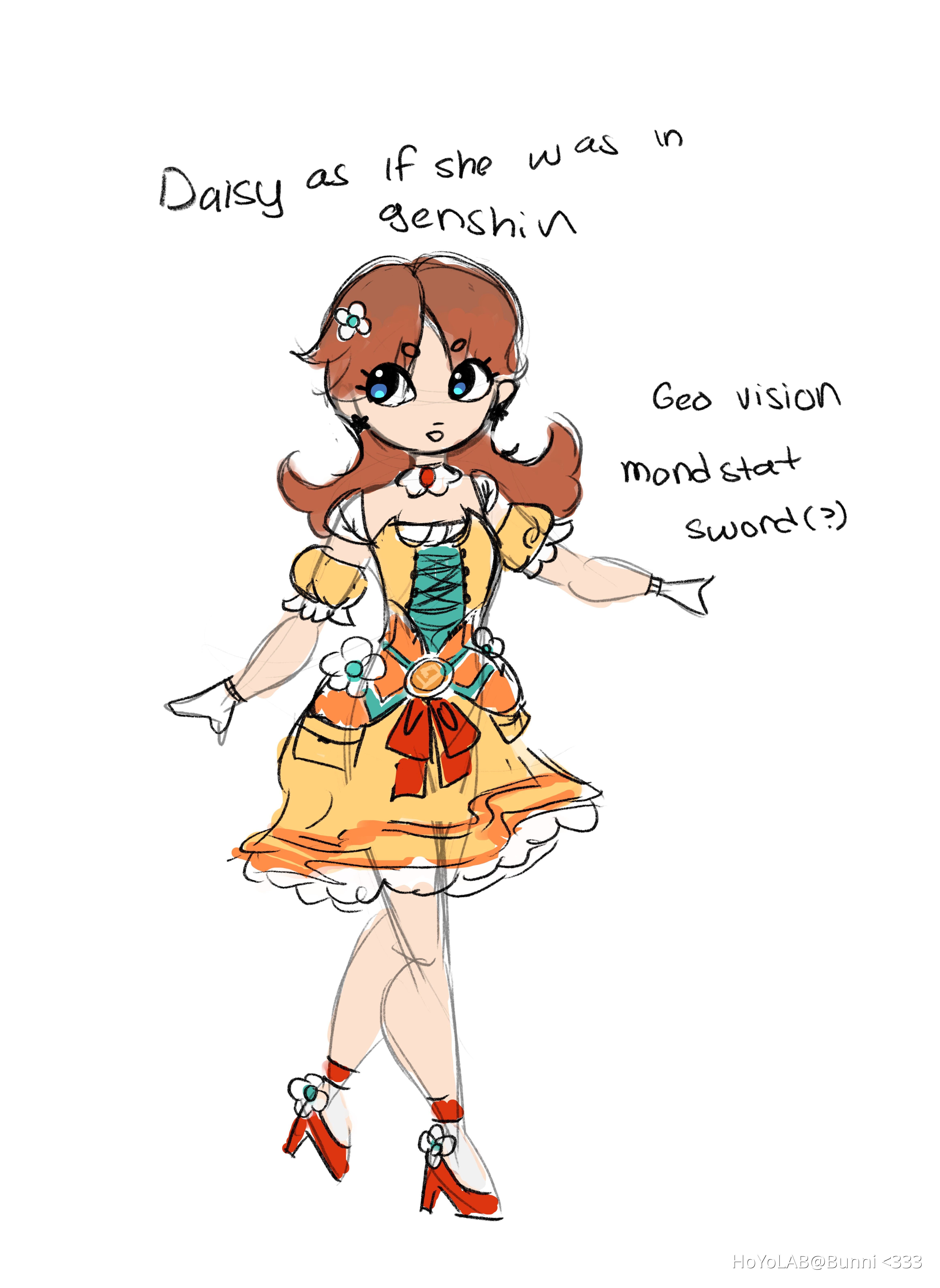 Princess daisy if she was In Genshin Genshin Impact | HoYoLAB