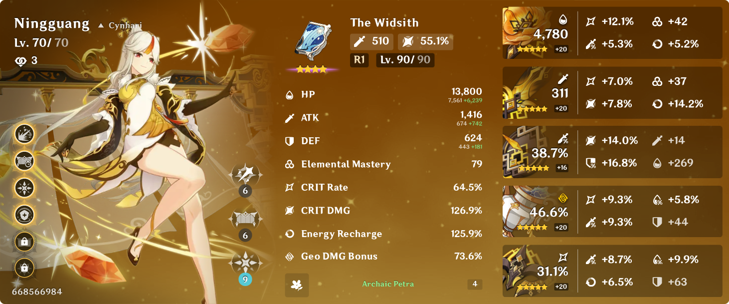 Ningguang Build Genshin Impact | HoYoLAB