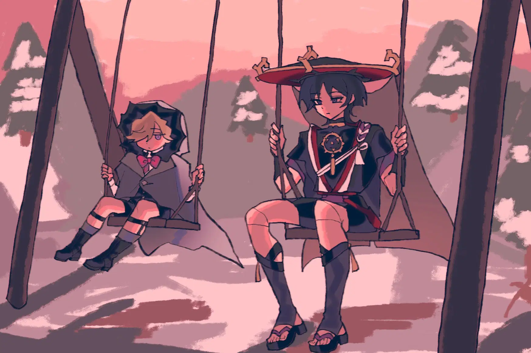 Scara babysitting little Lyney BDJFBEK Genshin Impact | HoYoLAB