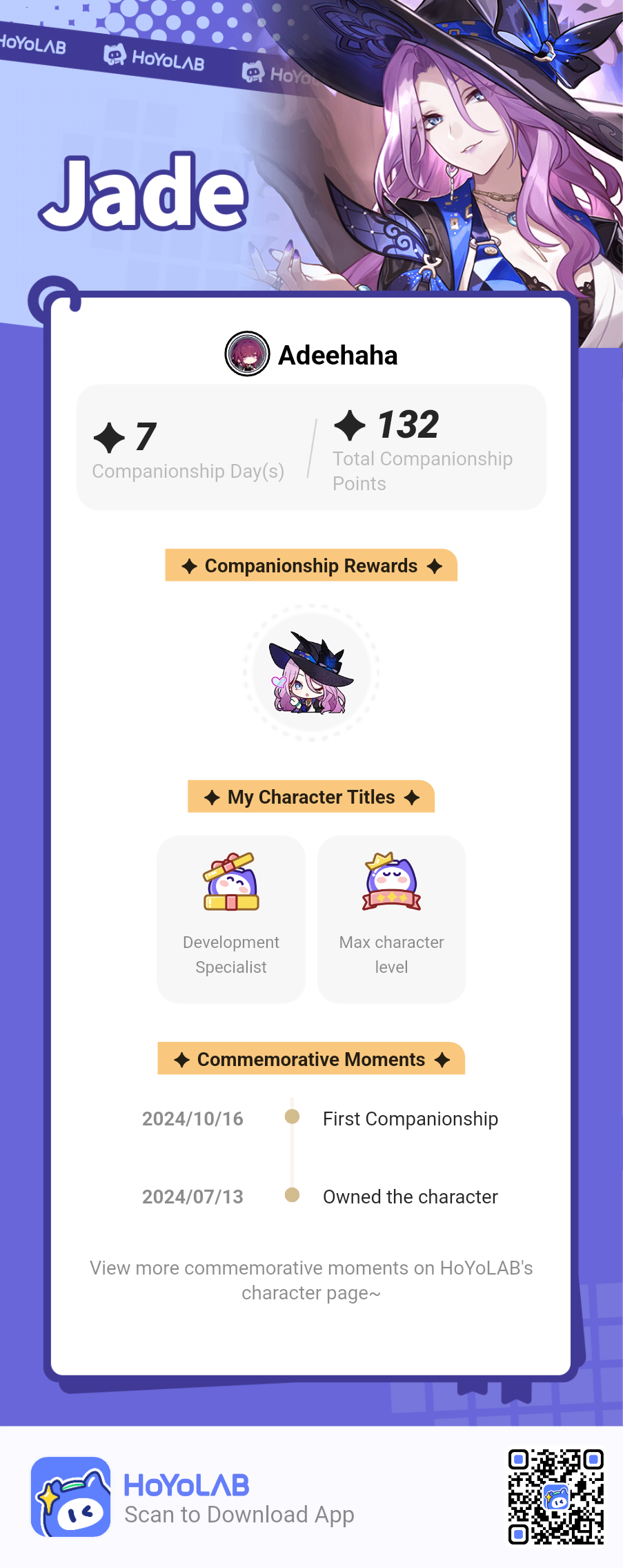 Please help me with 10 likes for Jade avatar frame Honkai: Star Rail | HoYoLAB