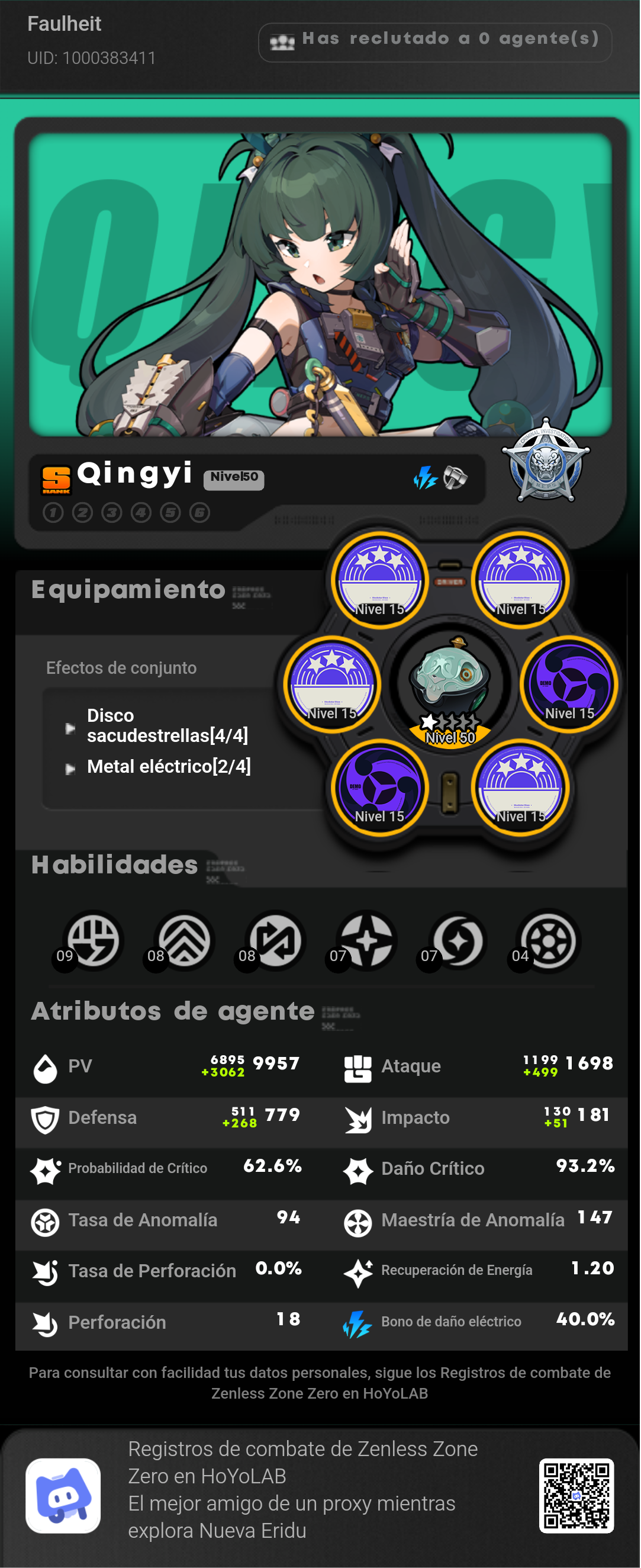 Is my Quingyi built well? ¿Está mi Quingyi bien buildeada? Zenless Zone ...