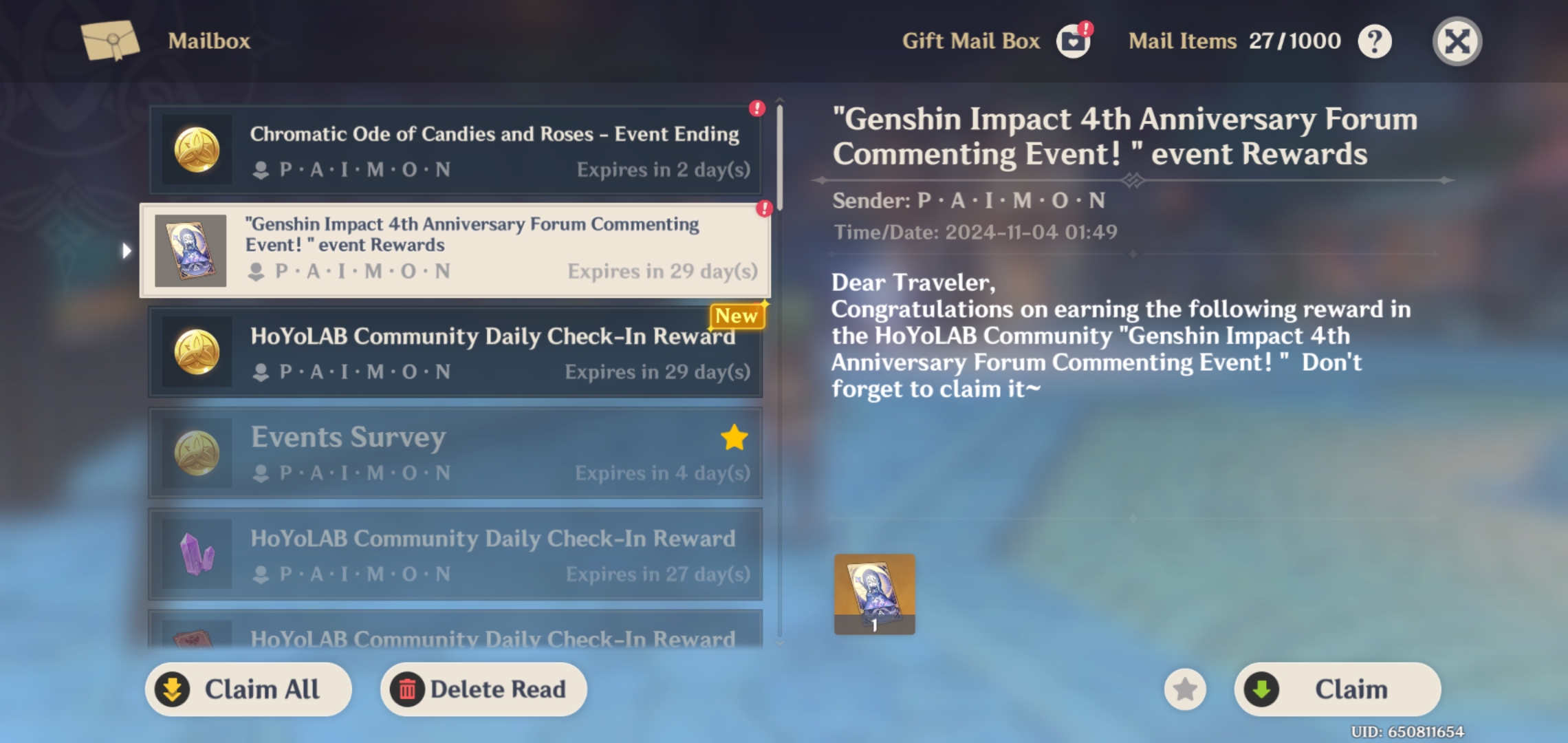 I WON A FREE WELKIN Genshin Impact | HoYoLAB