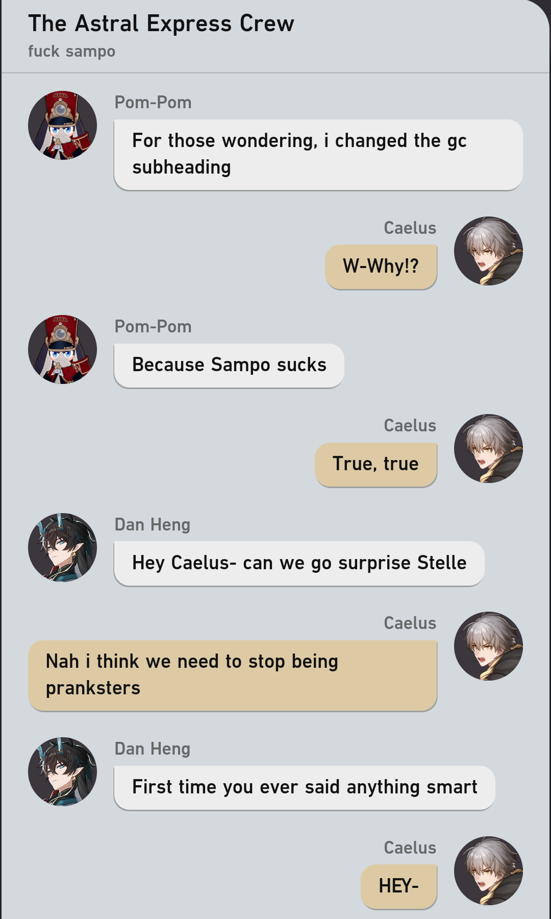 Day 2 of posting hsr express gc scenarios Honkai: Star Rail | HoYoLAB