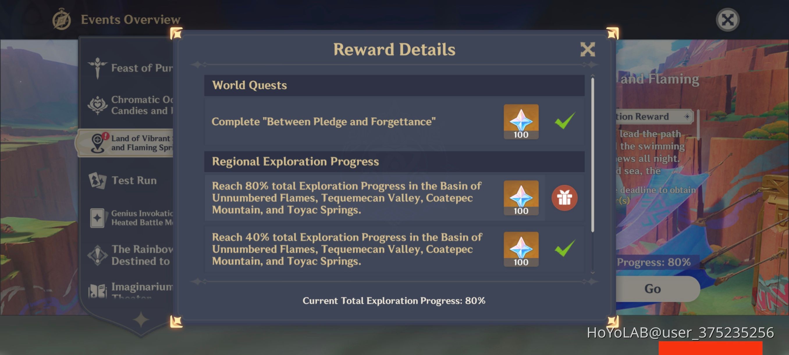 at last 80% exploration for natlan - waiting for Snezhnaya Genshin ...