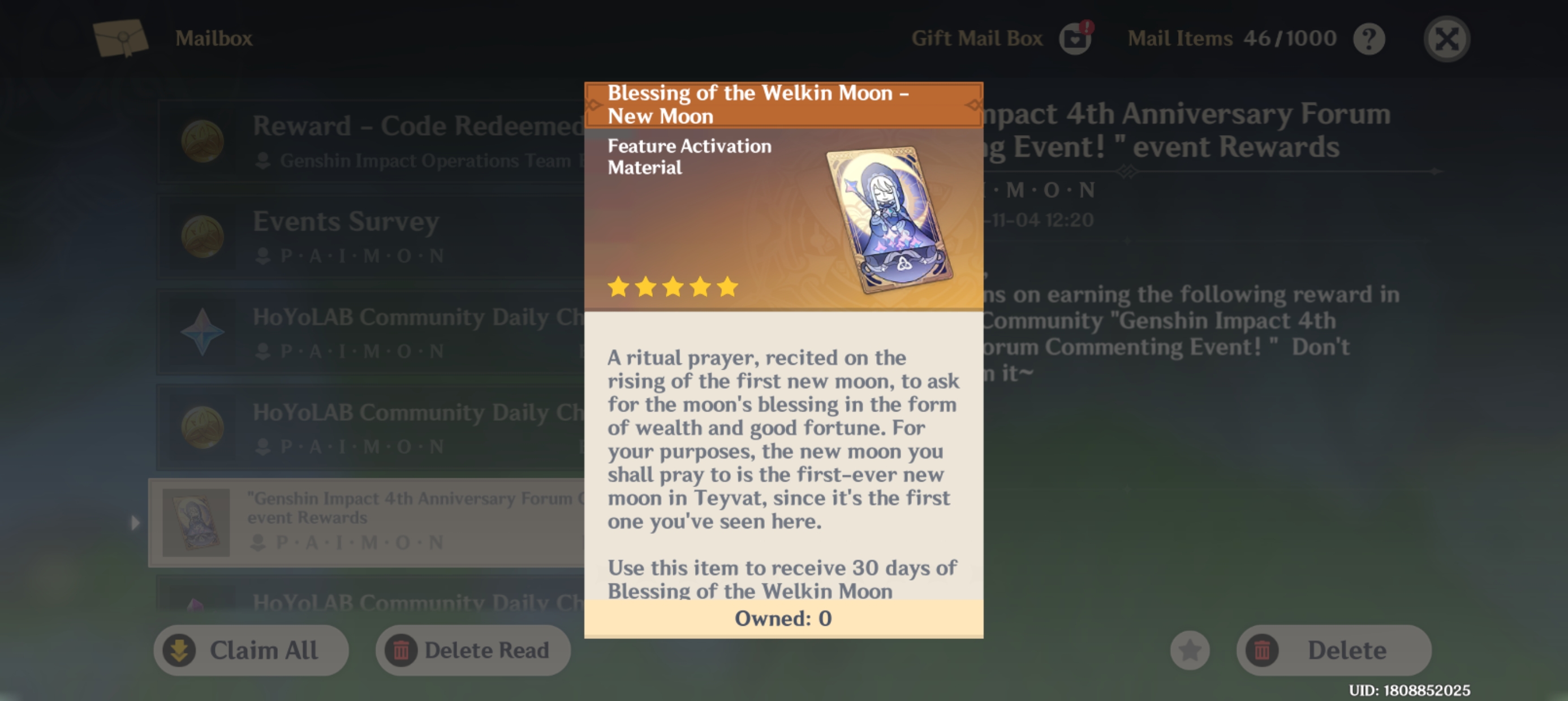 Blessing of the welkin moon - New moon 🌑 🌝 Genshin Impact | HoYoLAB