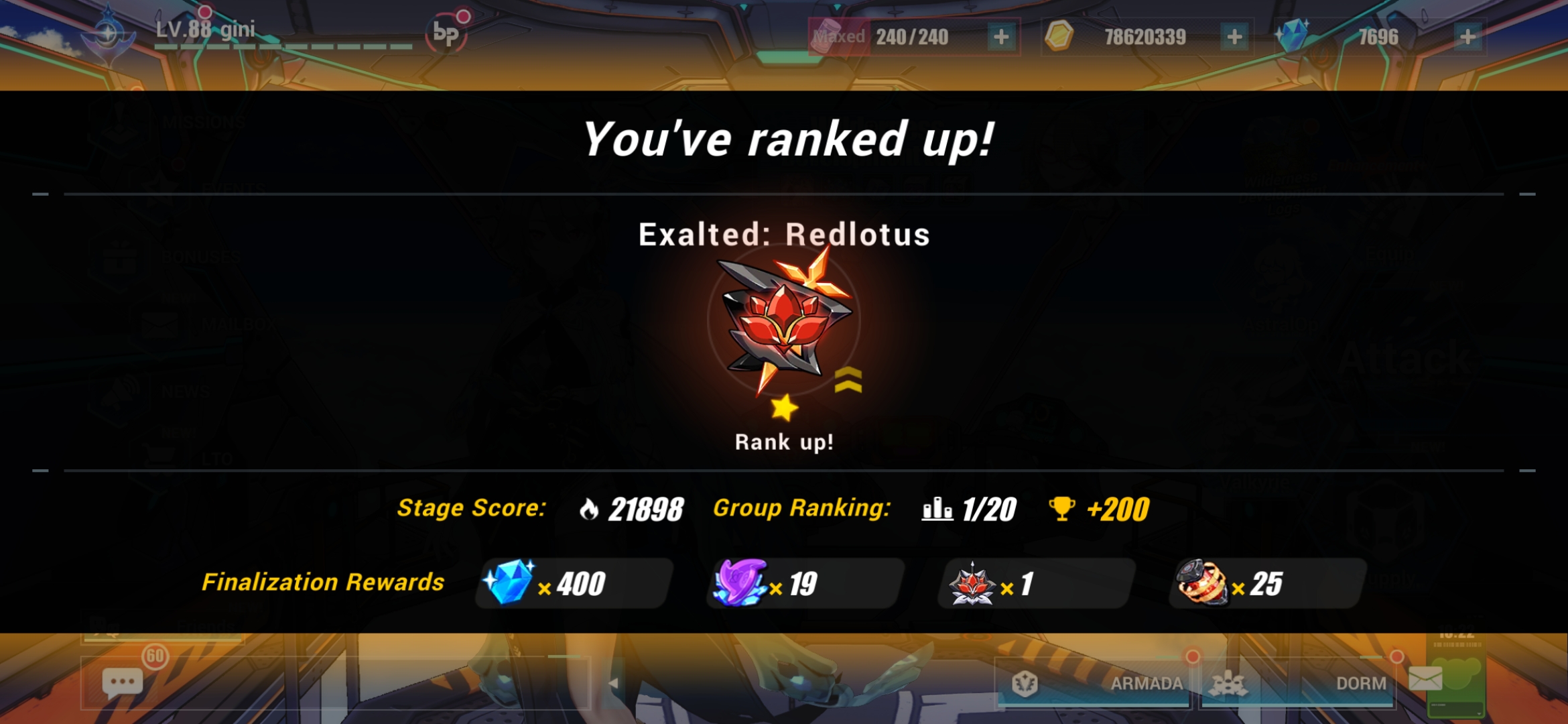 thank you Kiana and Vita for my first #1 on rank up Honkai Impact 3rd ...