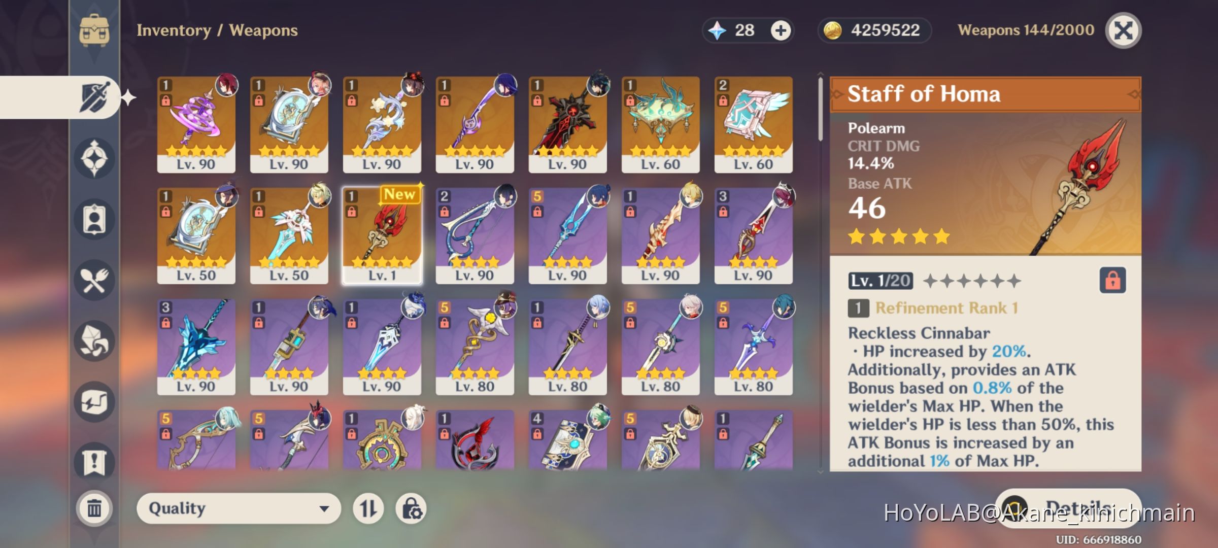 Finally got hu tao's weapon Genshin Impact | HoYoLAB