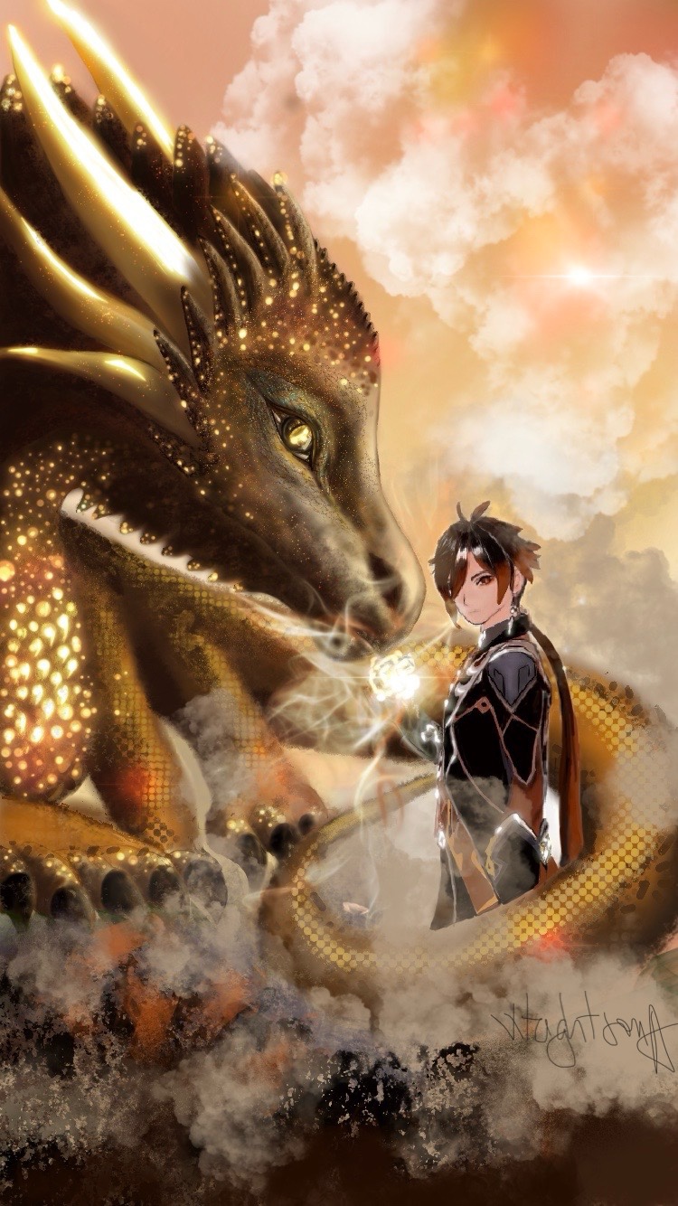 A little dragon for Zhongli ☺️ Genshin Impact | HoYoLAB