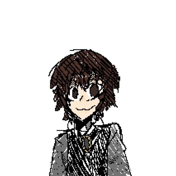 Dazai pixel art | HoYoLAB
