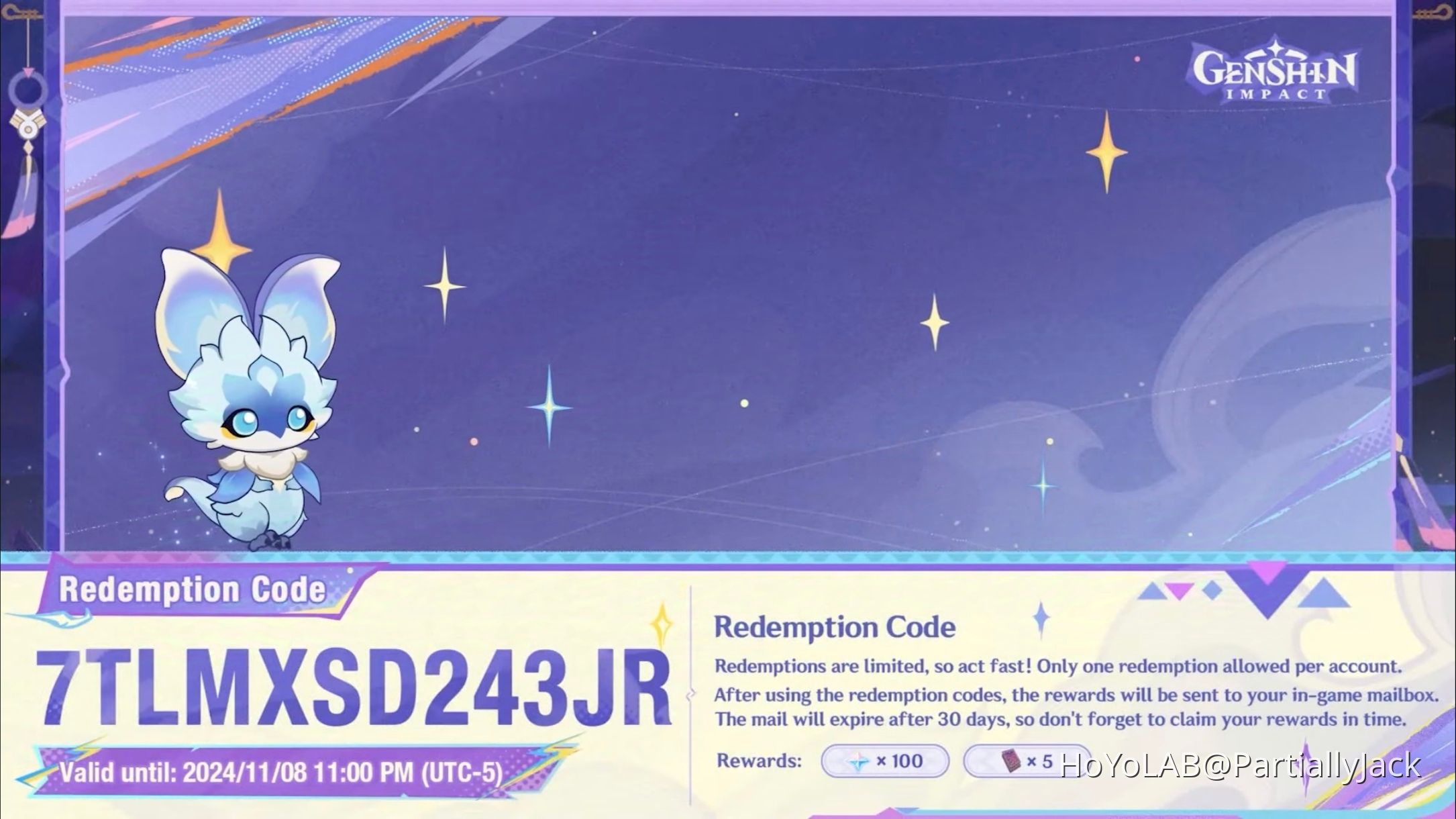 Second Code! (Genshin Impact 5.1) Genshin Impact | HoYoLAB