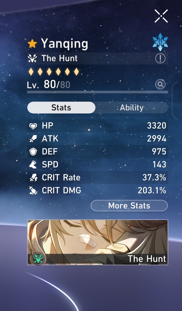 I haven't math'd the difference but.... Honkai: Star Rail | HoYoLAB