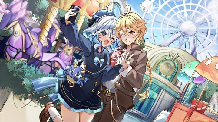 Furina & Aether Genshin Impact | HoYoLAB