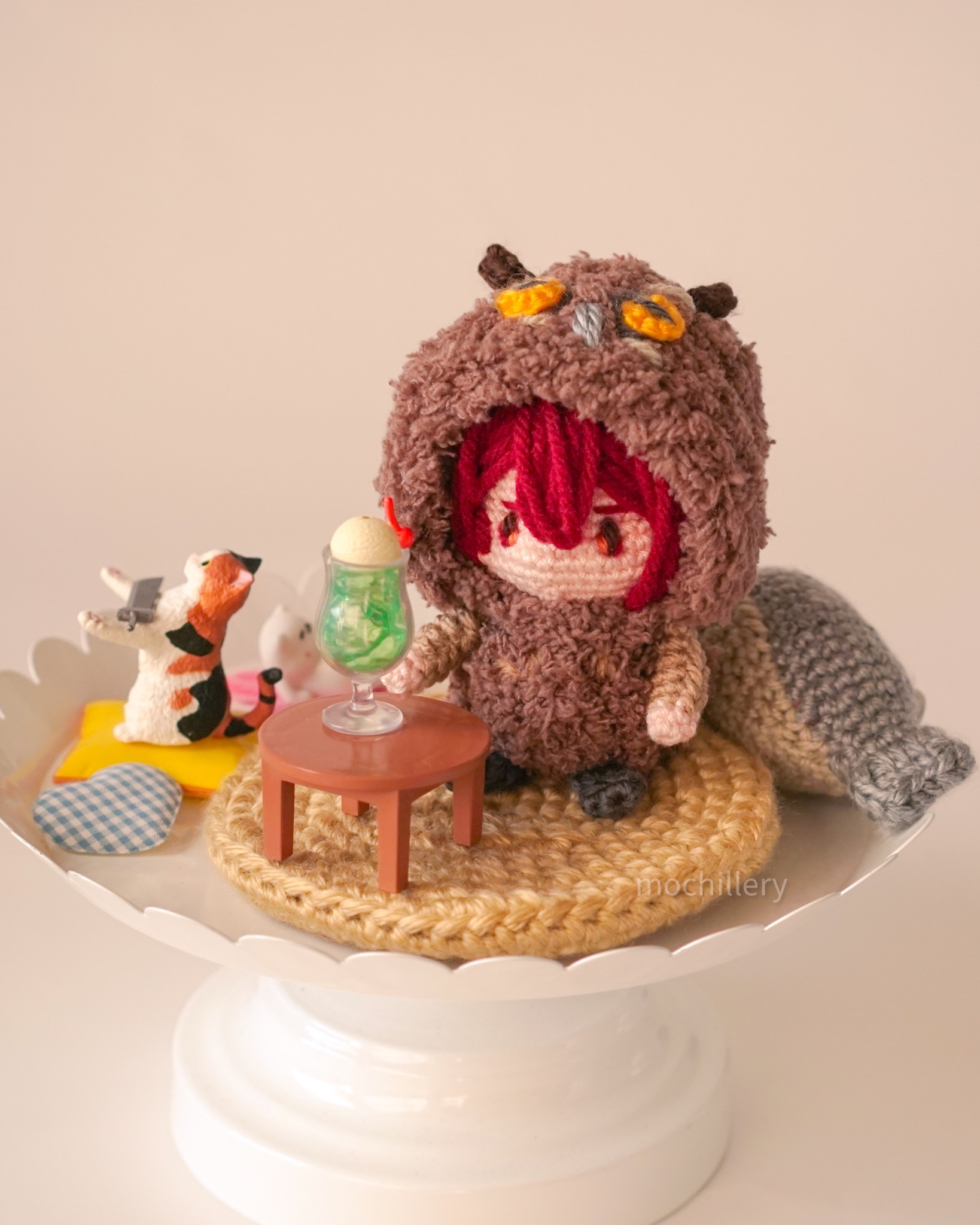 Cozy chara Diluc owl style Genshin Impact | HoYoLAB