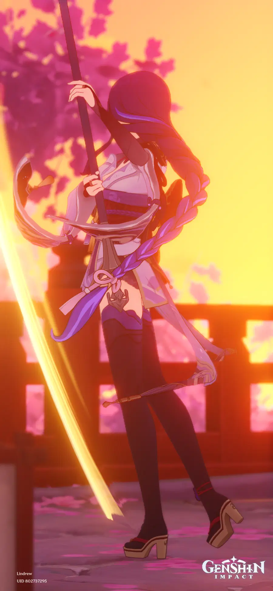 Raiden pics from the photo event last month Genshin Impact | HoYoLAB