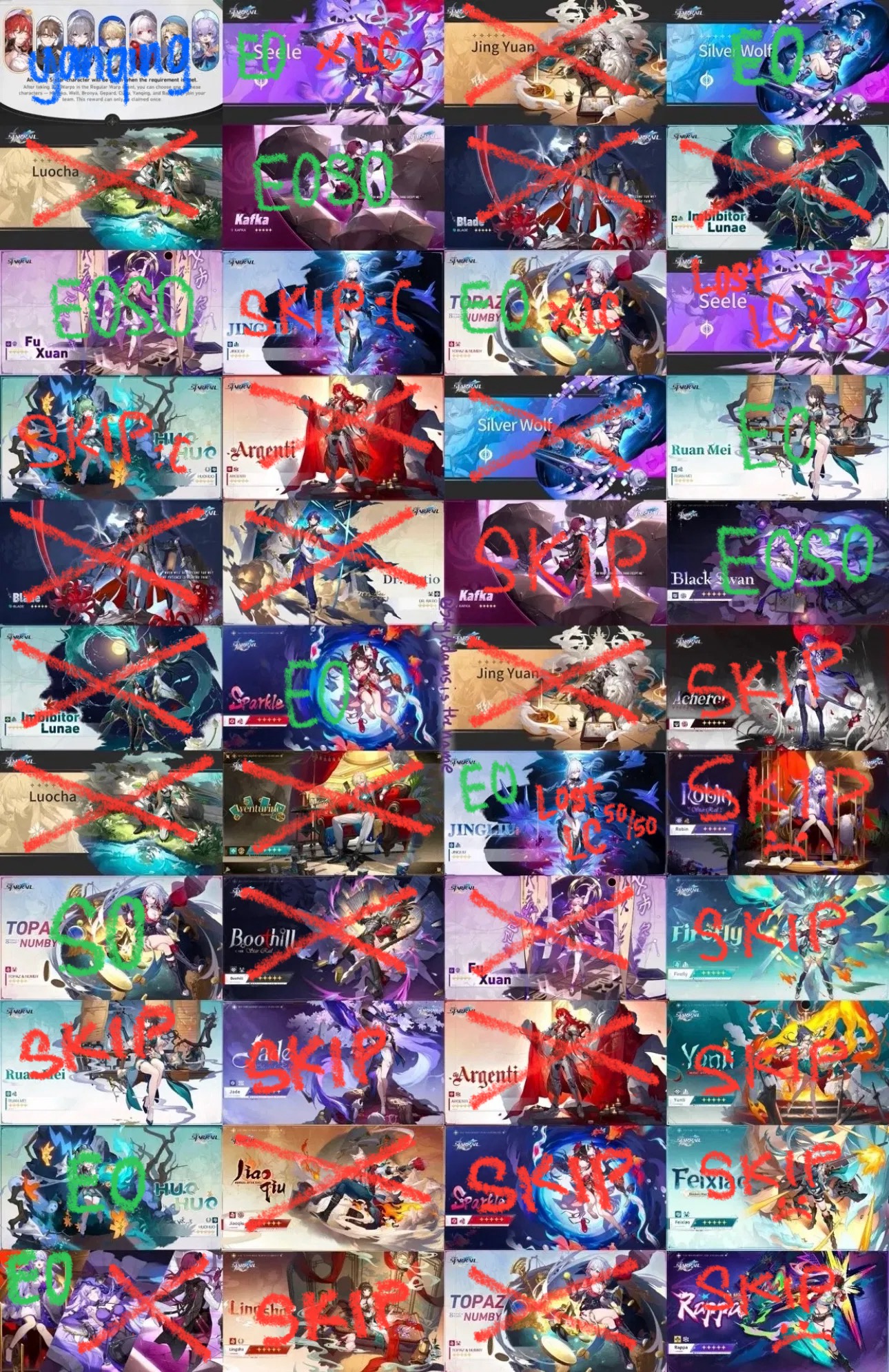 My Banner History Honkai: Star Rail | HoYoLAB