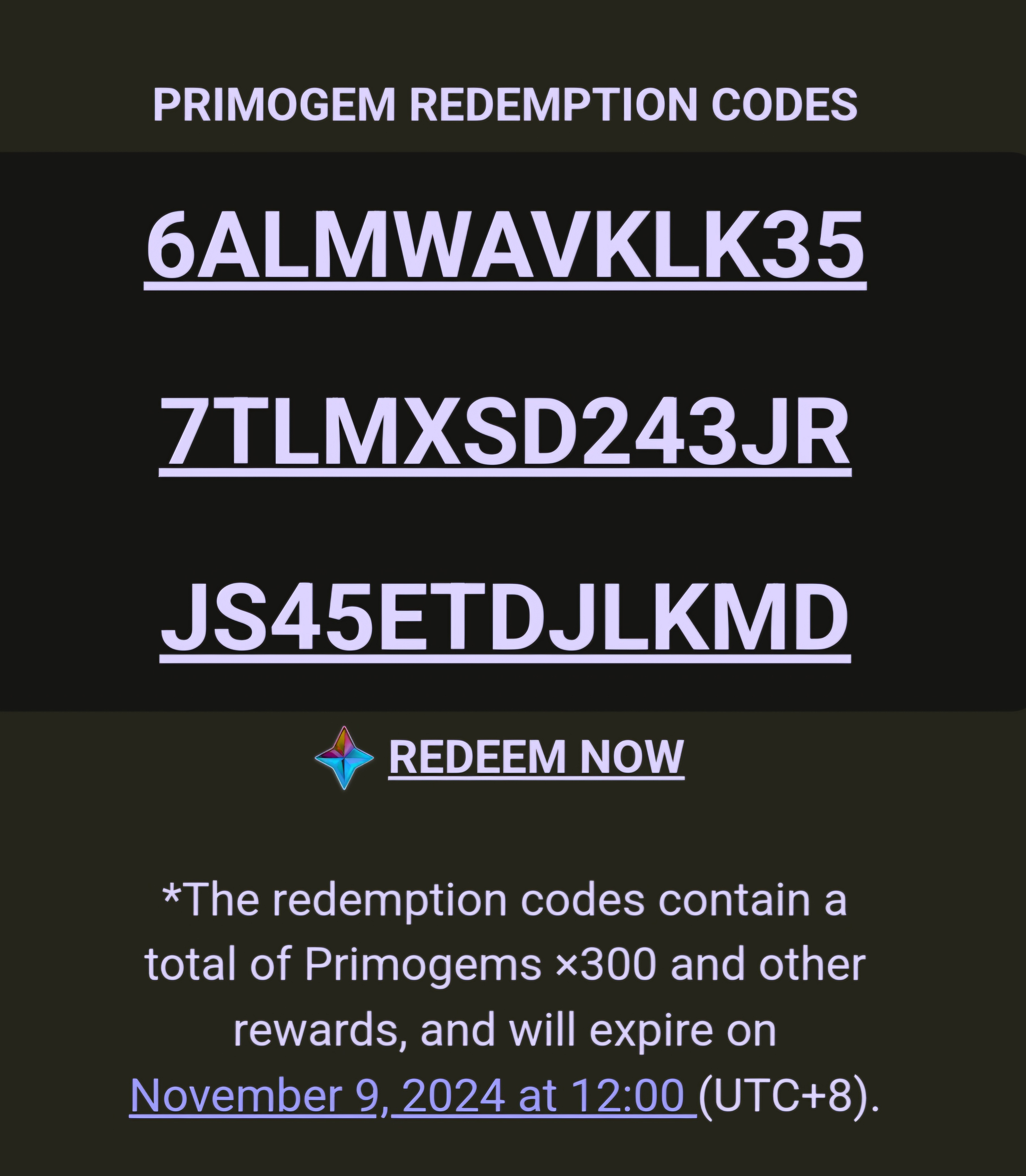 redeem code Genshin Impact | HoYoLAB