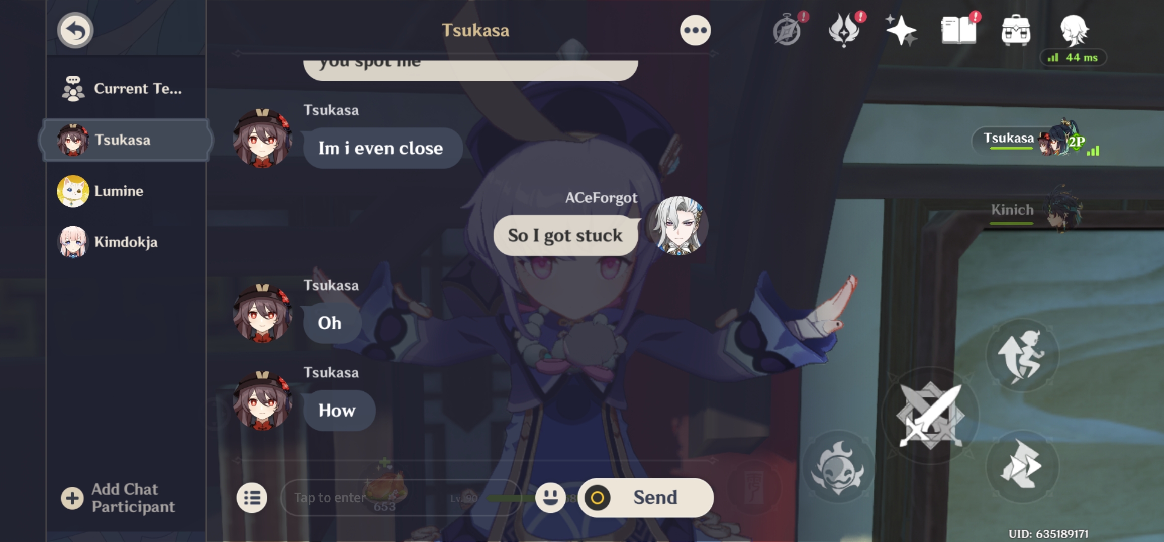 my friend and I trying to play hide and seek Genshin Impact | HoYoLAB