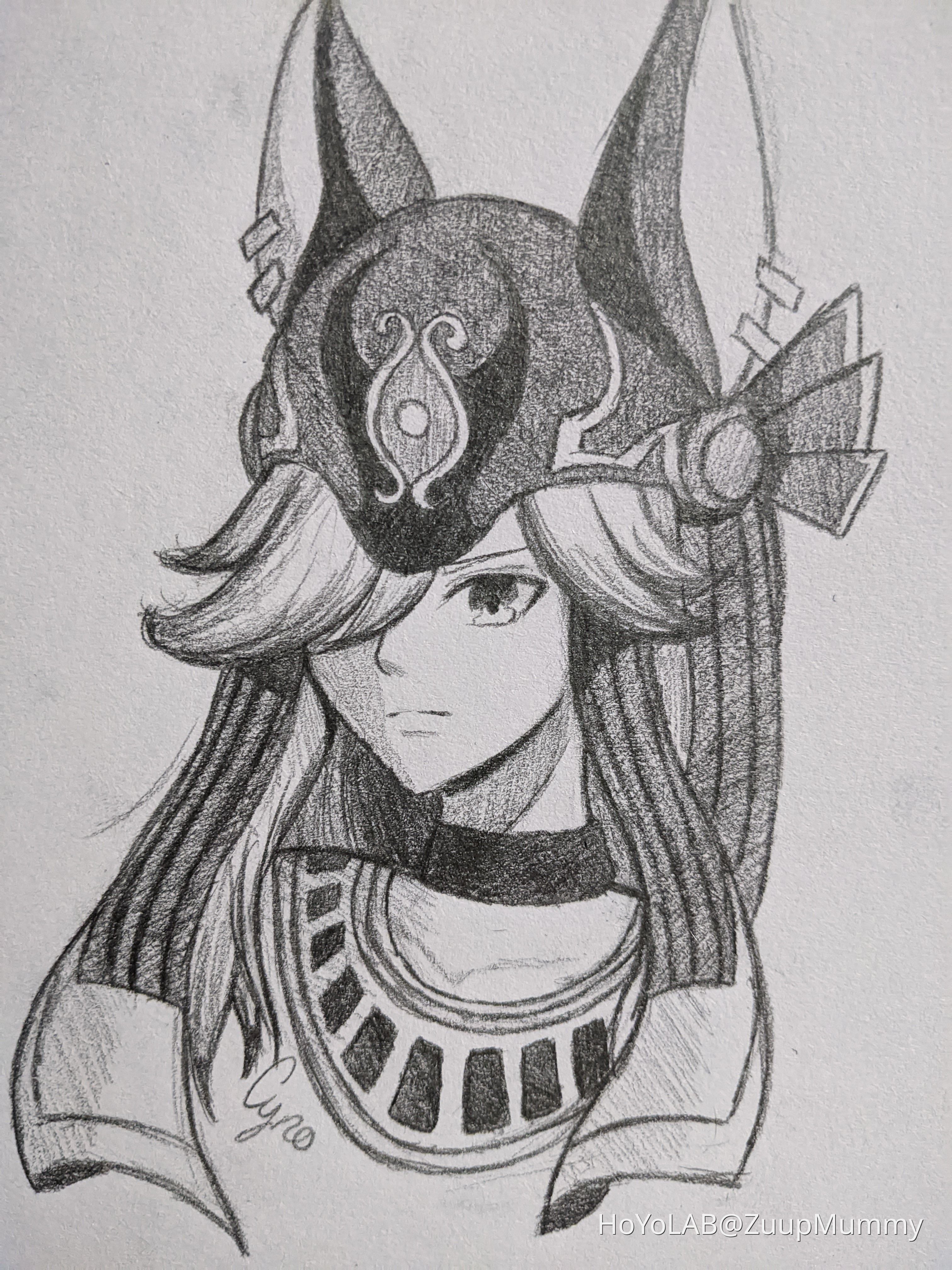 Cyno doodle Genshin Impact | HoYoLAB