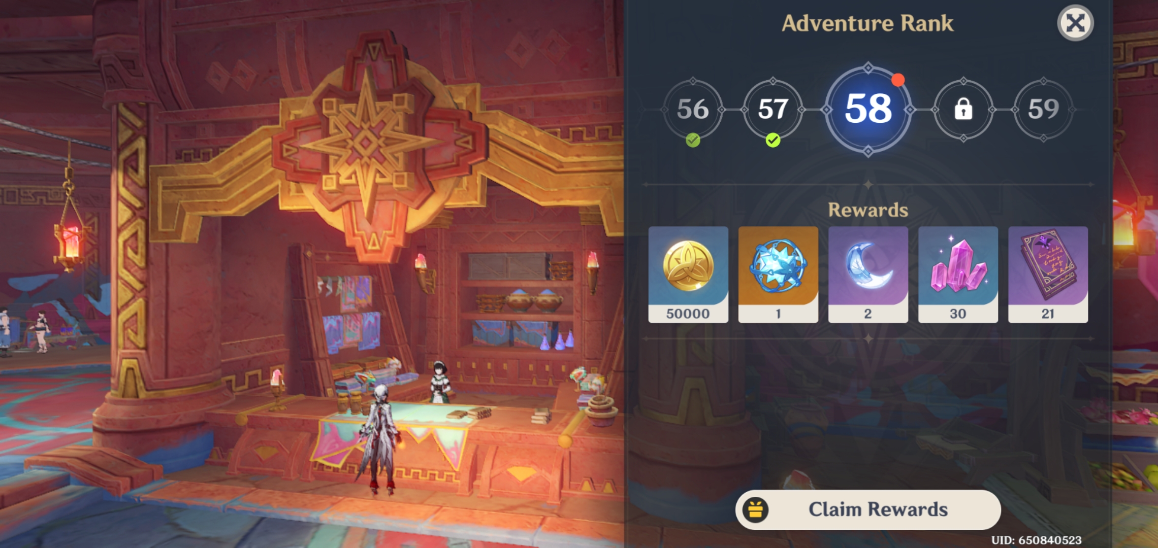 ADVENTURE RANK 58!! Genshin Impact | HoYoLAB