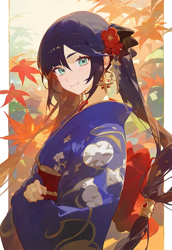 Kimono Mona 💙 Genshin Impact | HoYoLAB