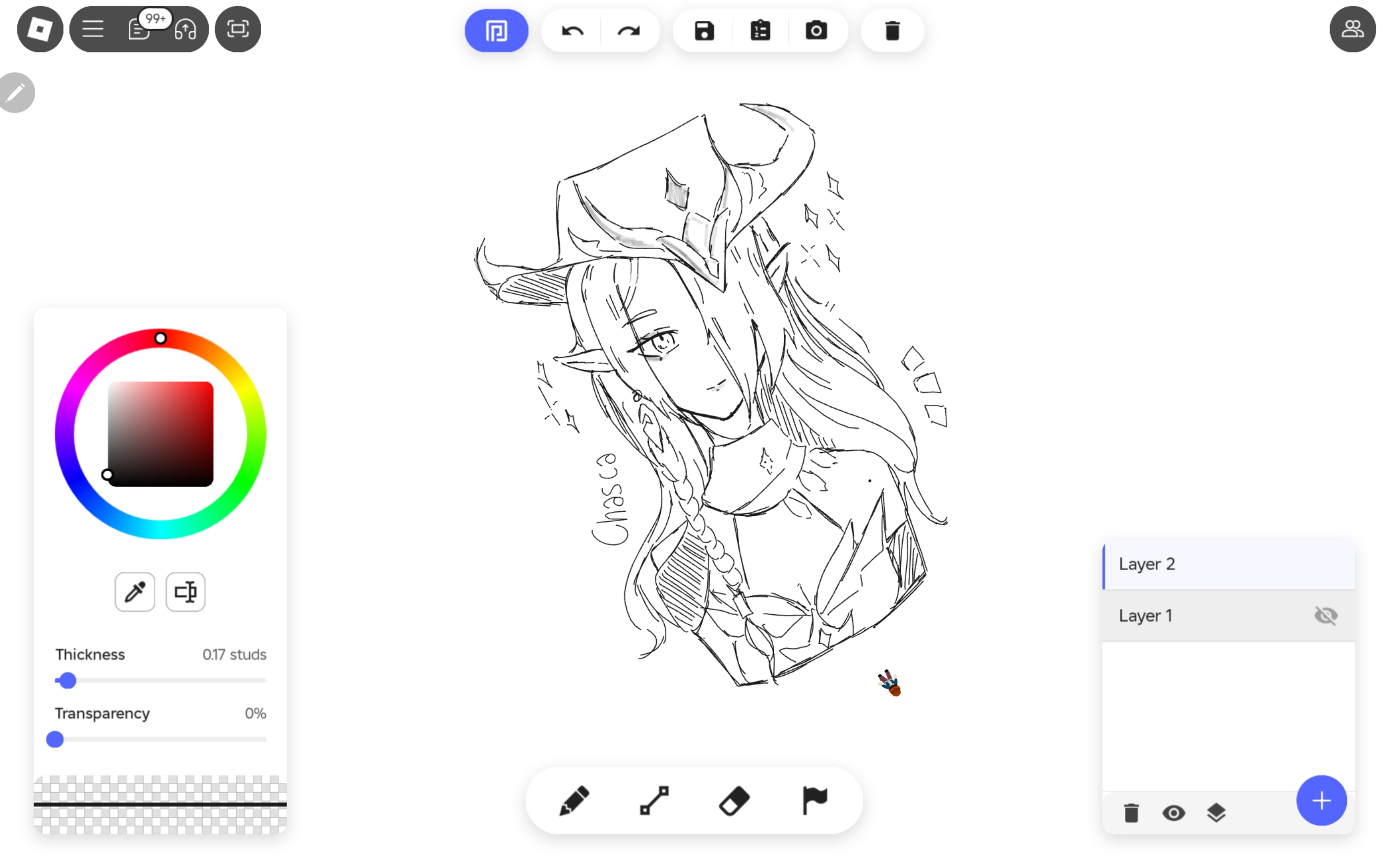 Leaving a chasca doodle on free draw :D Genshin Impact | HoYoLAB