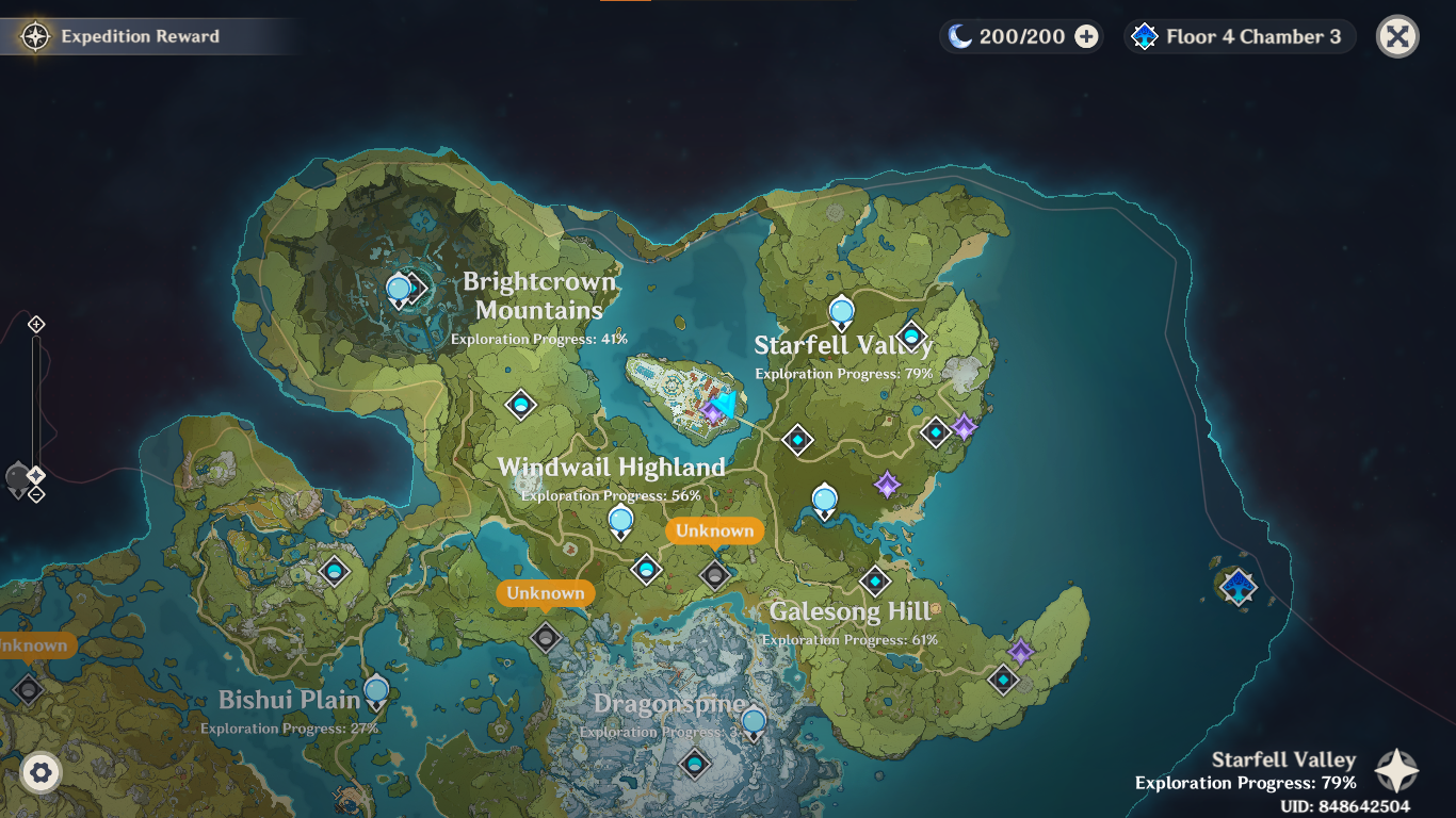 Focusing on exploring mondstat for now! Here's how its going. Genshin ...