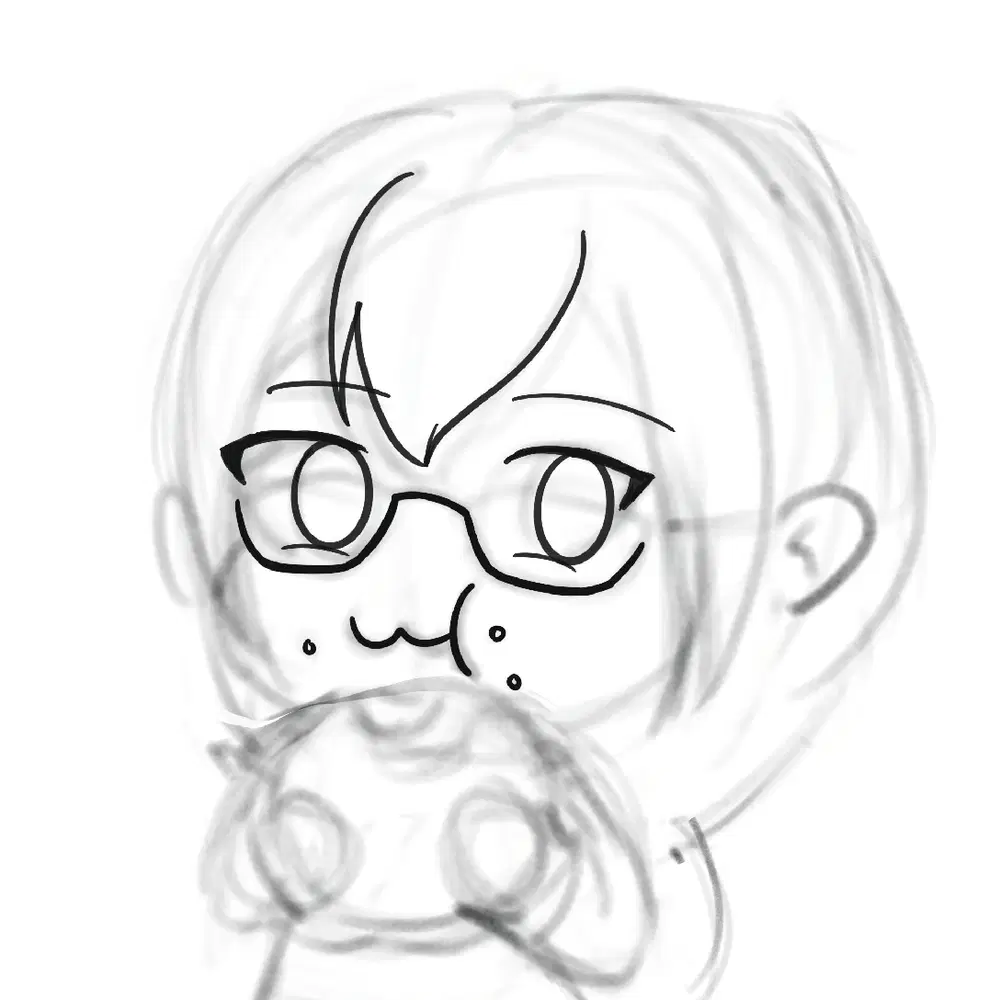eating chibi face