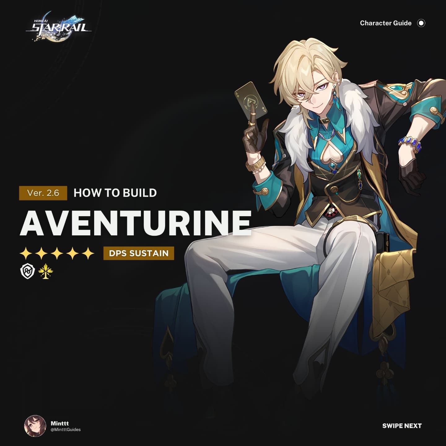 AVENTURINE - RECAP BUILD GUIDE (V2.6) | HONKAI: STAR RAIL Honkai: Star ...