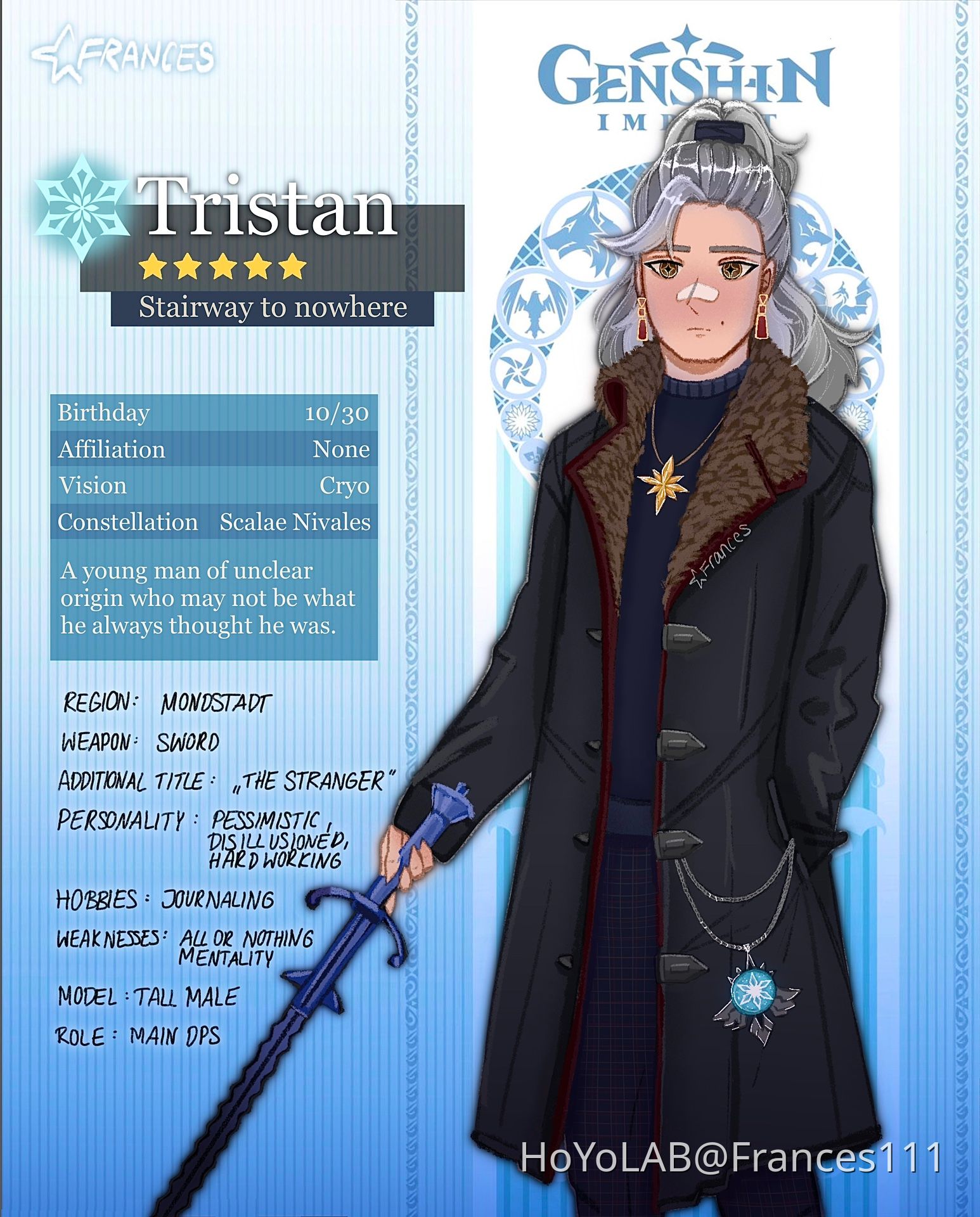 My Genshin OC Tristan ️ Genshin Impact | HoYoLAB
