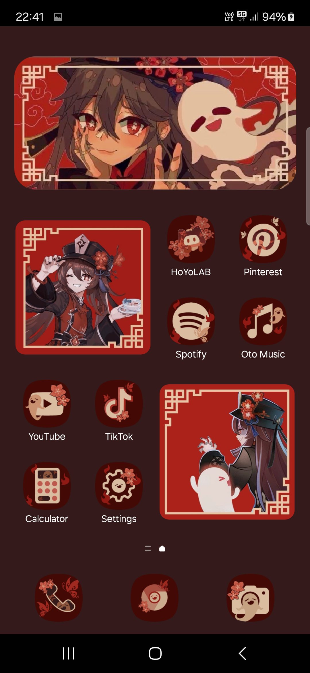 Hu Tao phone theme Genshin Impact | HoYoLAB