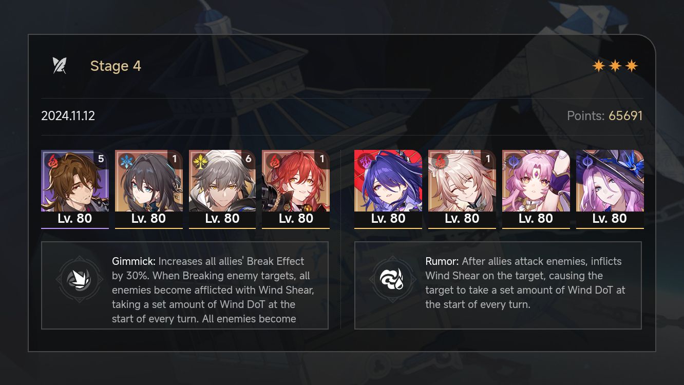 Superbreak himeko + acheron e0s1 Honkai: Star Rail | HoYoLAB