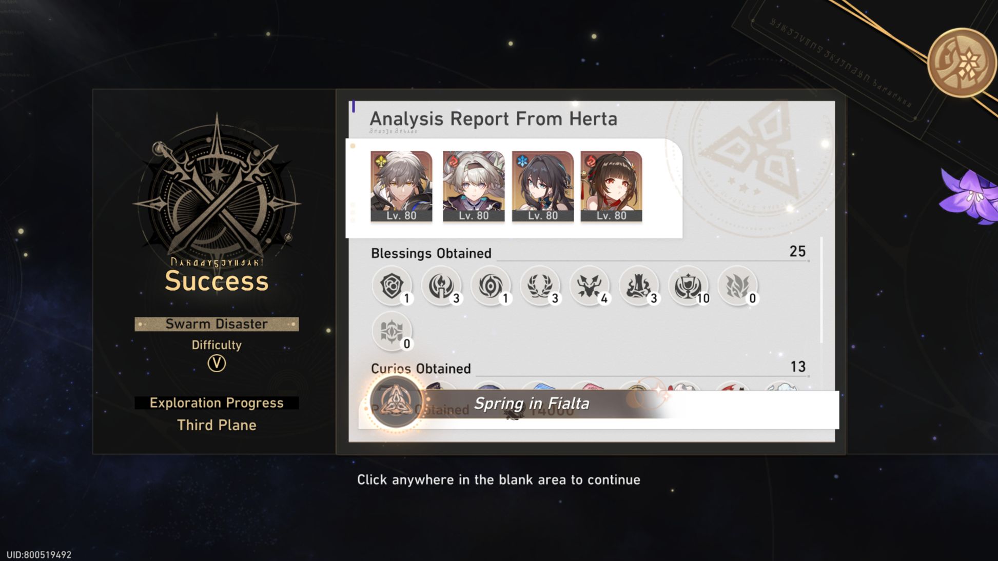 Simulated Universe: Swarm Disaster - Spring in Fialta Achieved! Honkai ...