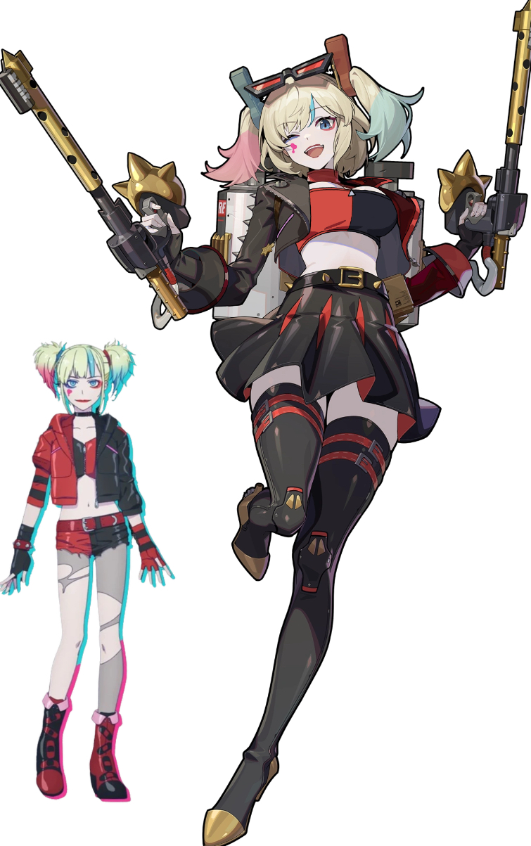 A small edit (Burnice White as Harley Quinn) | HoYoLAB