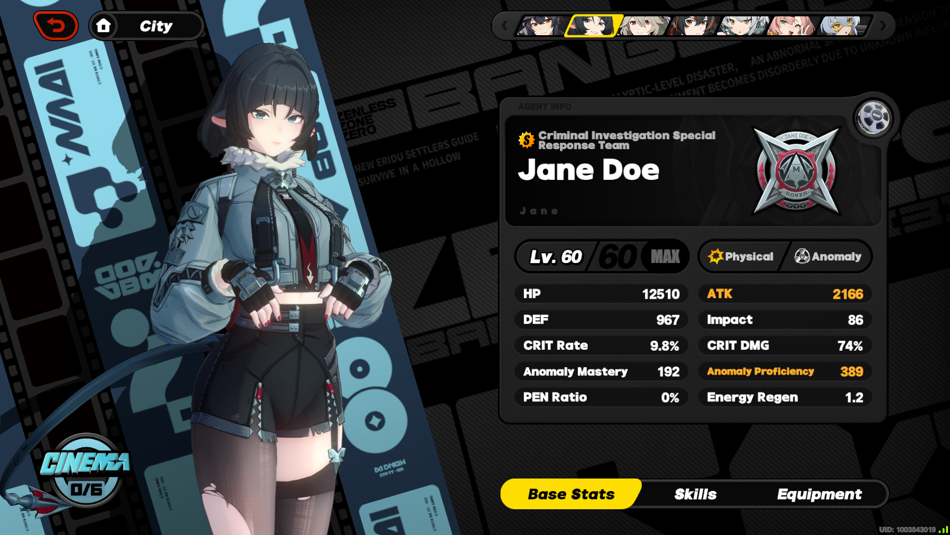 Jane Doe best character, don't even argue with me about rat wife. But ...