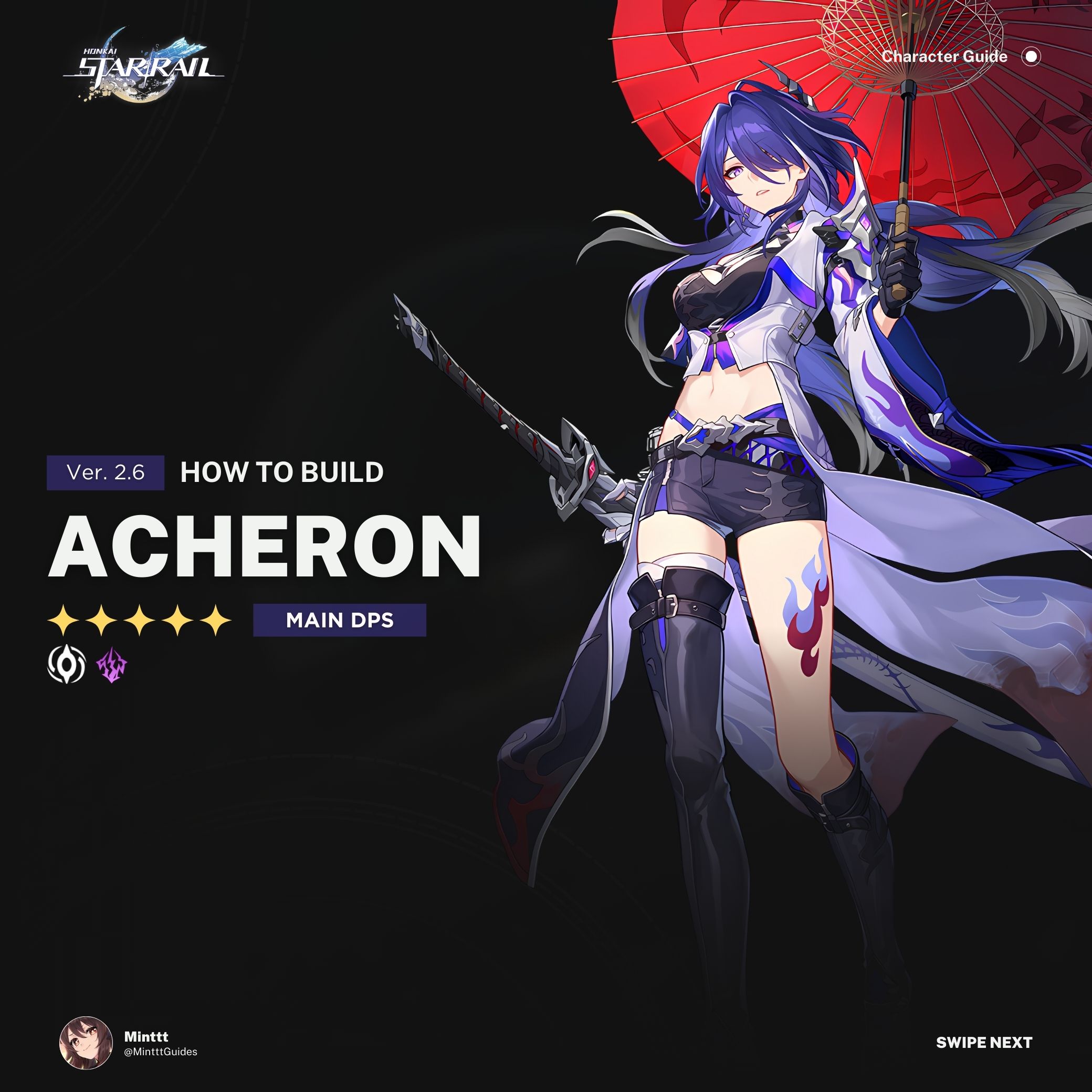 ACHERON - RECAP BUILD GUIDE (V2.6) | HONKAI: STAR RAIL Honkai: Star ...