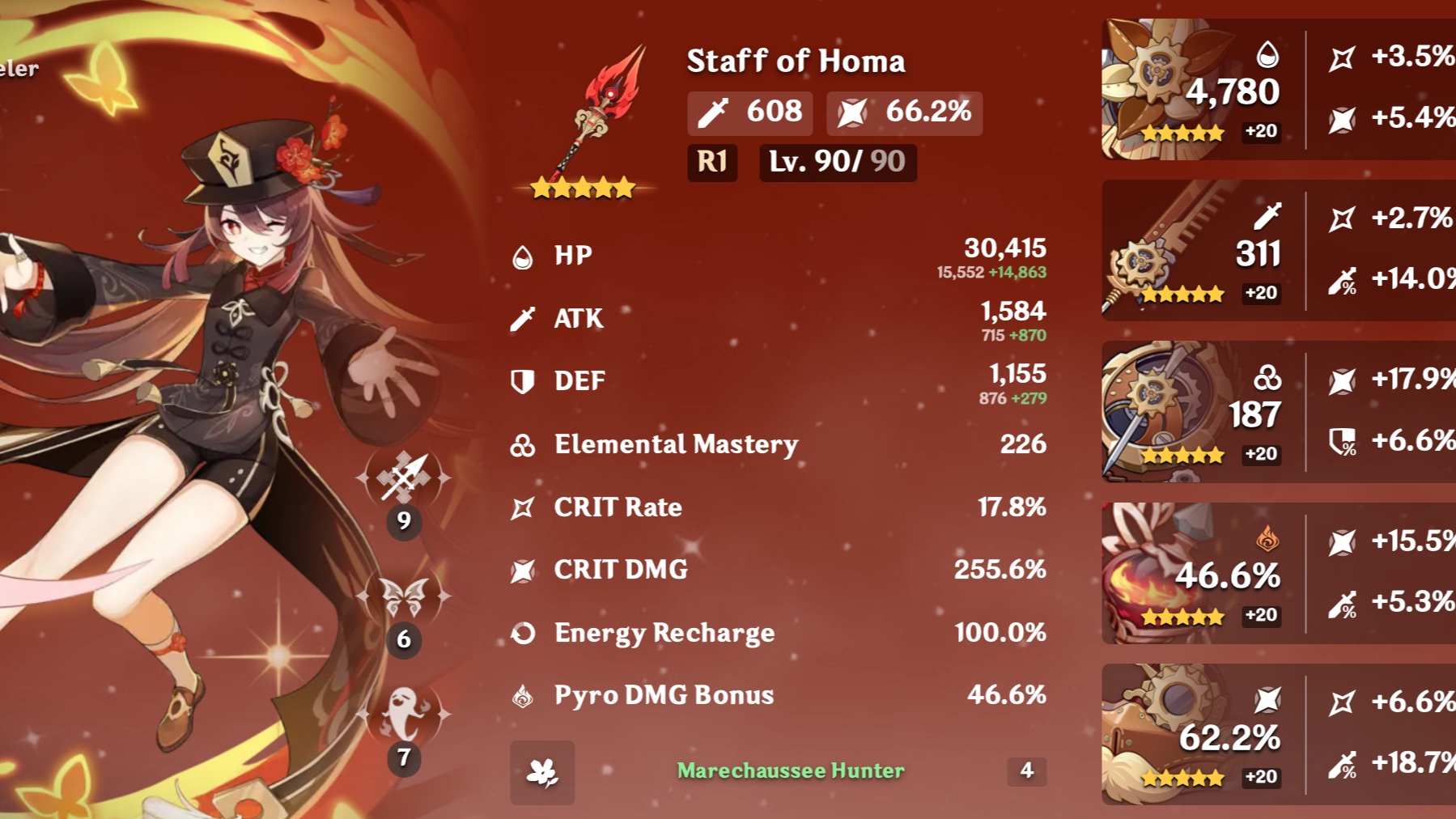 My Hu Tao build update Genshin Impact | HoYoLAB