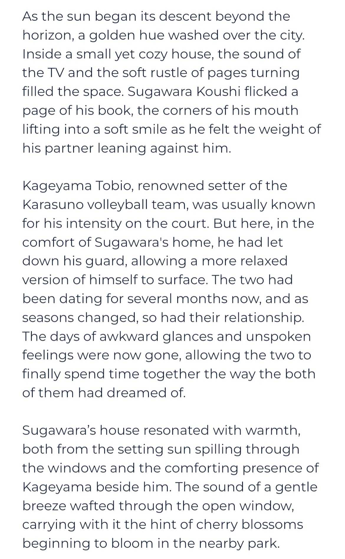 Evening Warmth - a sugakage fanfic (read desc!) | HoYoLAB