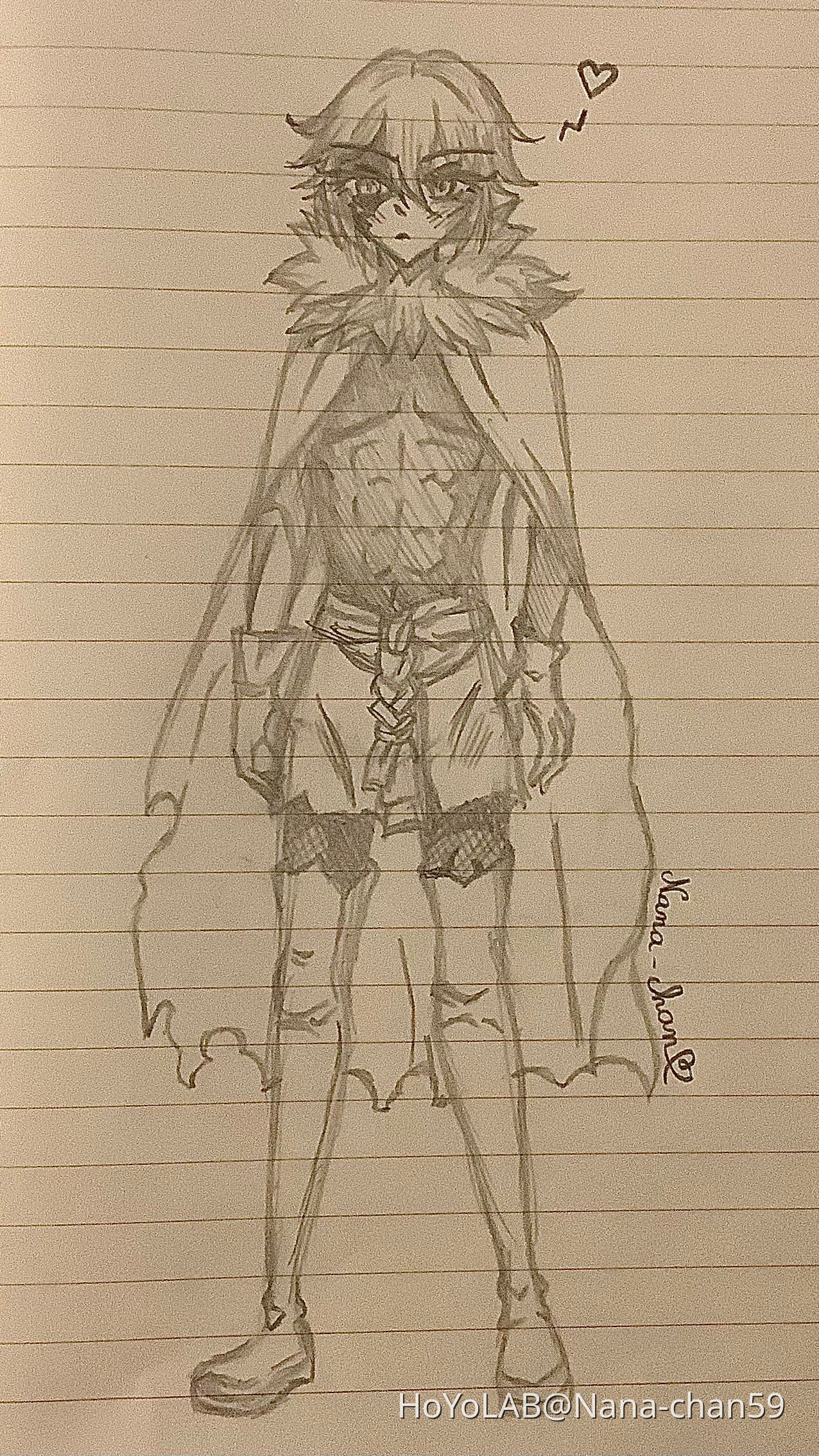 Lil drawing of Dainsleif in Hyoga’s outfit for @Luminia~UwU art project ...