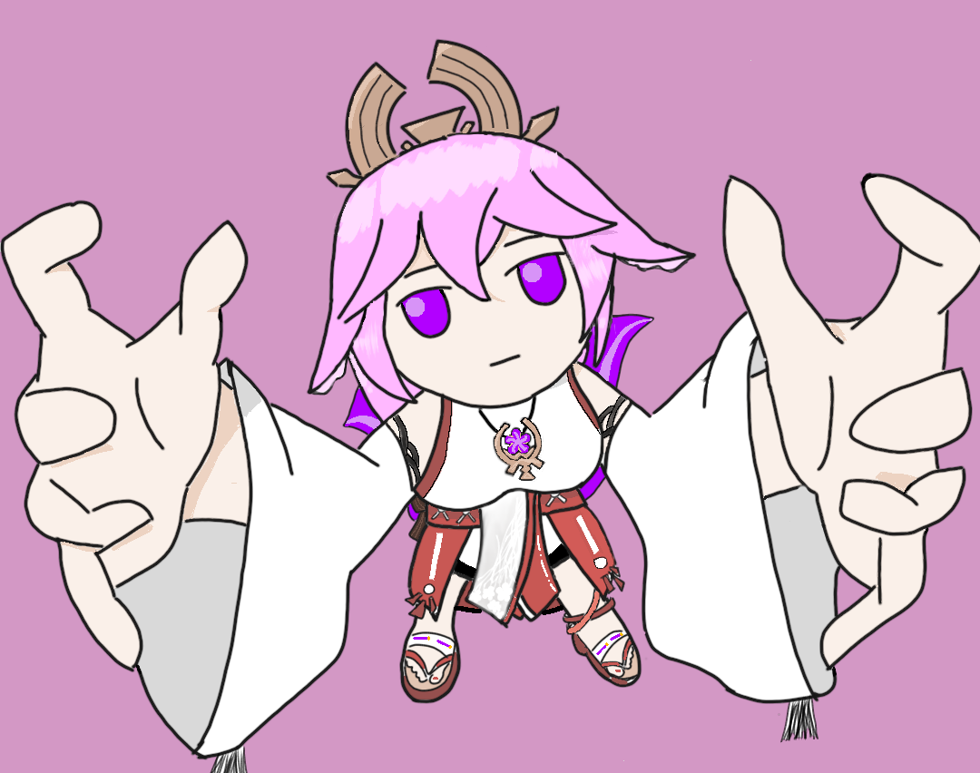 Miko Fan Art Genshin Impact | HoYoLAB